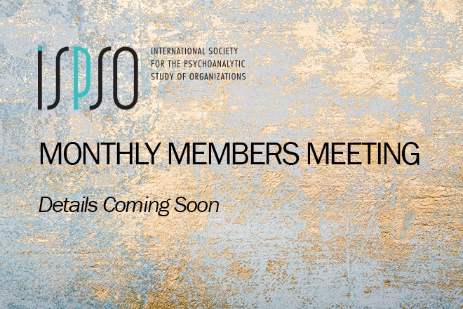 Monthly Members Meeting - Save the date May 26.